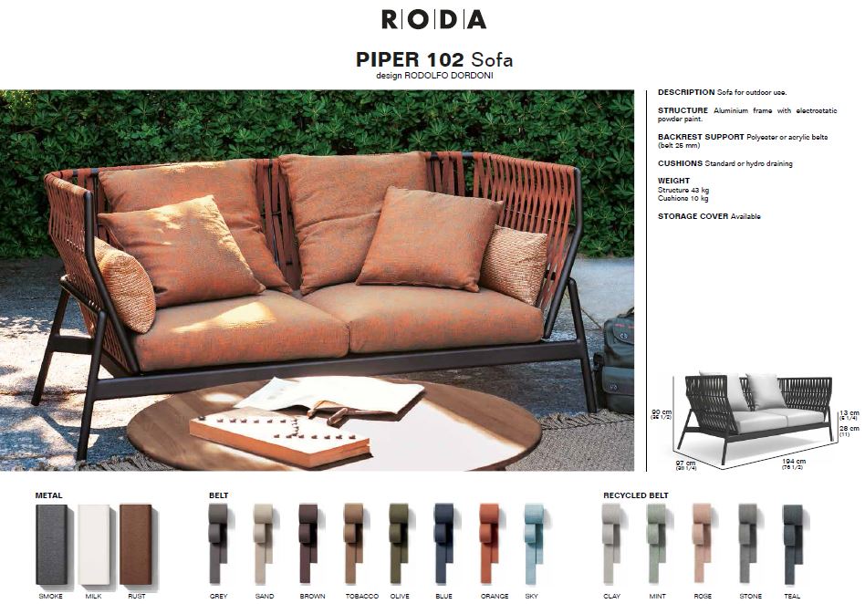 Piper Roda-Download 3D Models Sofas