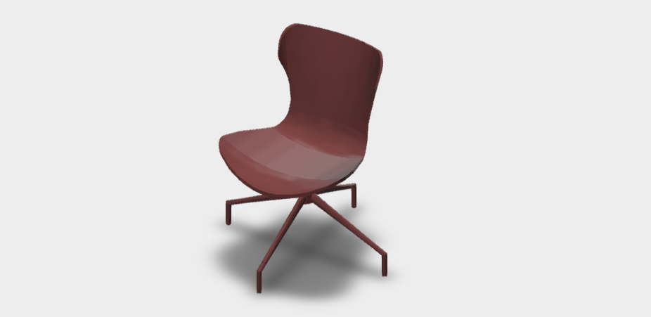 Papilio Shell B&B Italia-Download BIM Objects Chairs